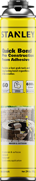 QUICK BOND ADHESIVE FOAM - STANLEY
